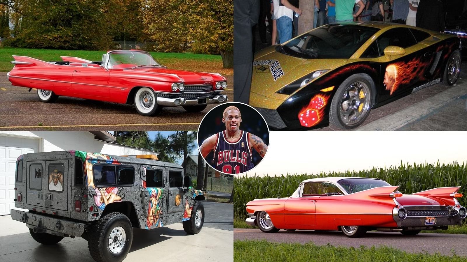 NBA Legend Dennis Rodman’s Small Yet "Look At Me" Car Collection ...