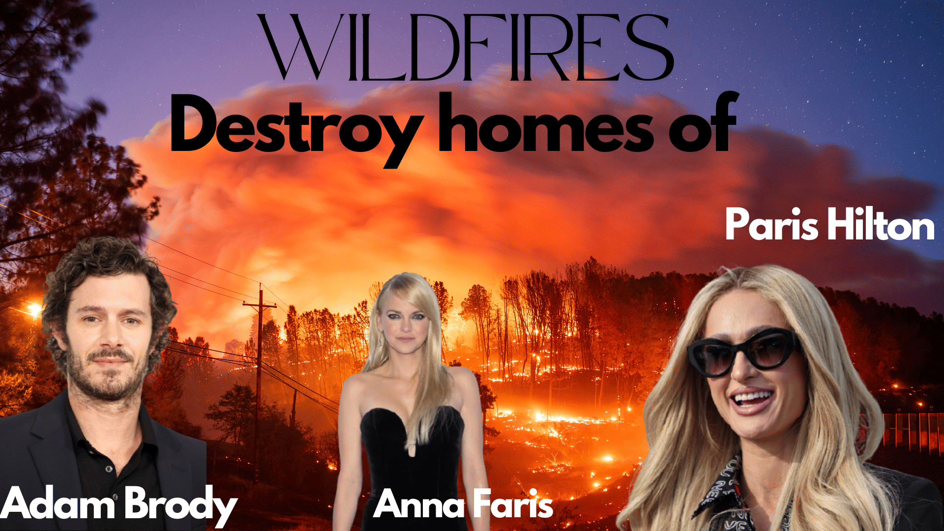 Devastating Wildfires Destroy Homes Of Paris Hilton, Adam Brody, And More Celebrities | VIPFortunes